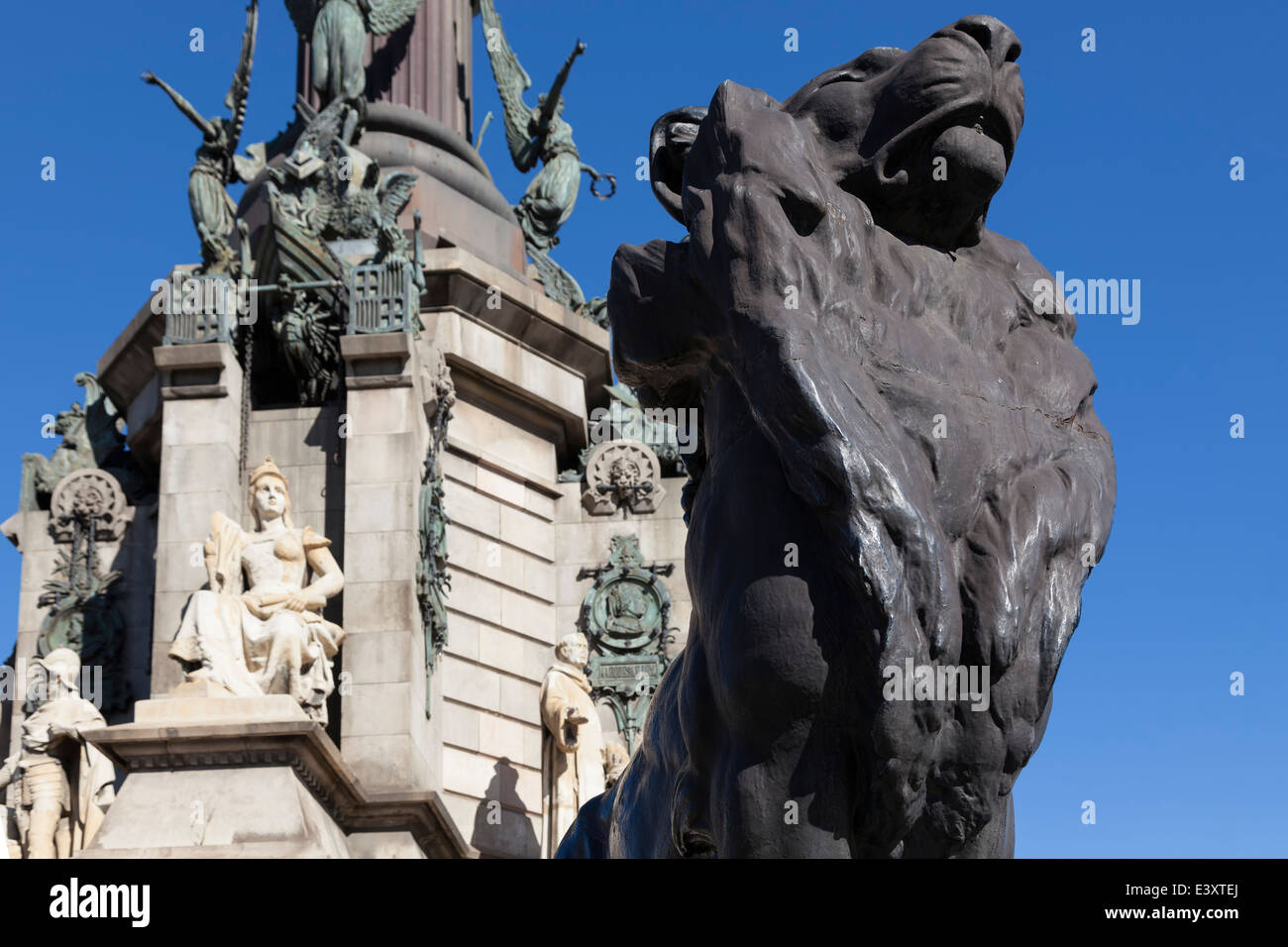 Monument Au Colon Barcelone Banque d'image et photos - Alamy