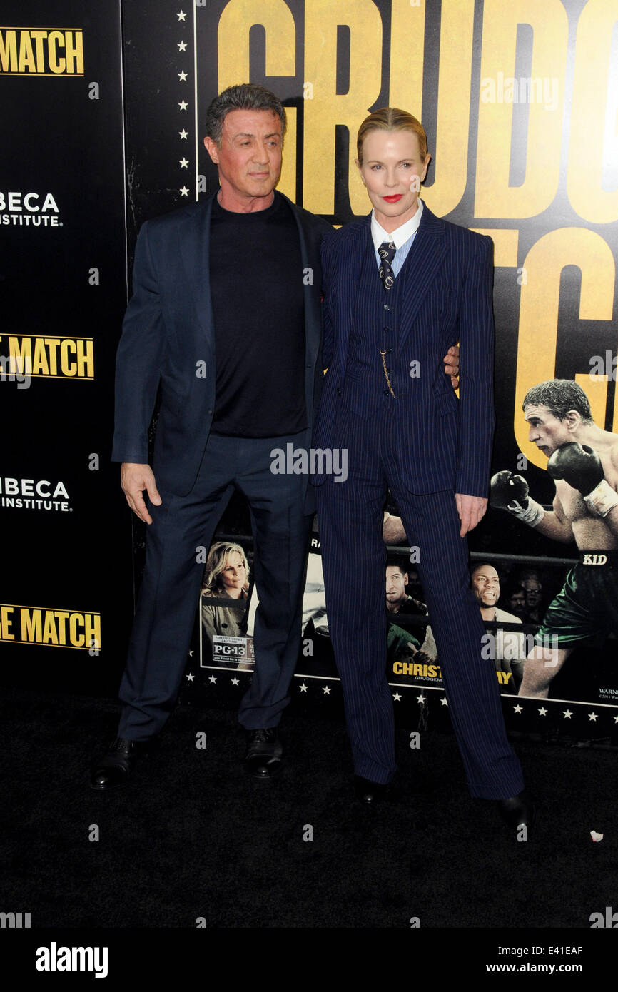 Grudge Match New York - Dépistage des arrivées Tapis Rouge avec : Sylvester Stallone, Kim ...