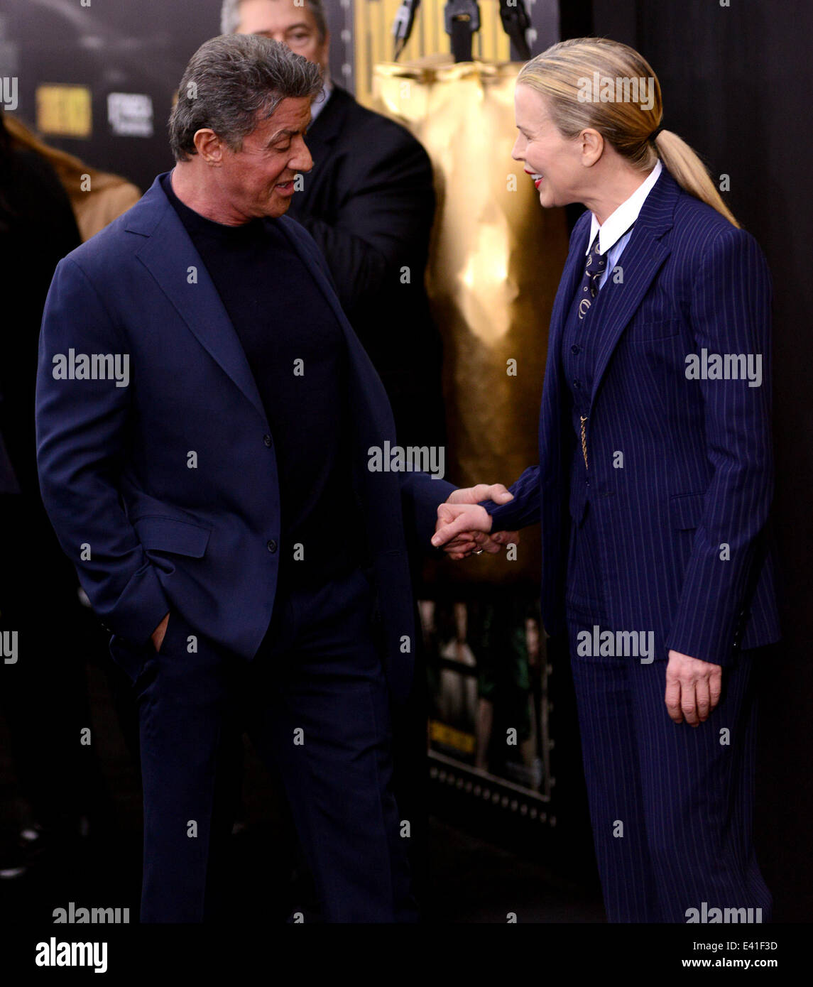 Grudge Match New York - Dépistage des arrivées Tapis Rouge avec : Sylvester Stallone, Kim ...