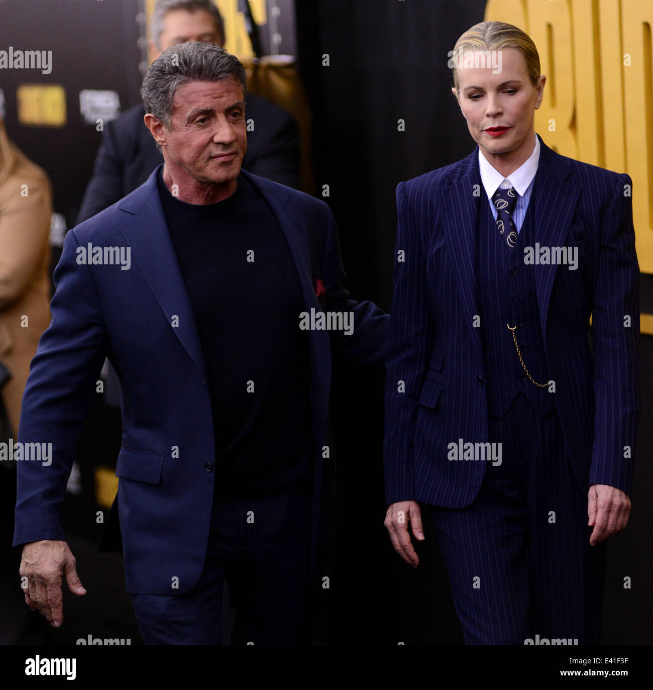 Grudge Match New York - Dépistage des arrivées Tapis Rouge avec : Sylvester Stallone, Kim ...