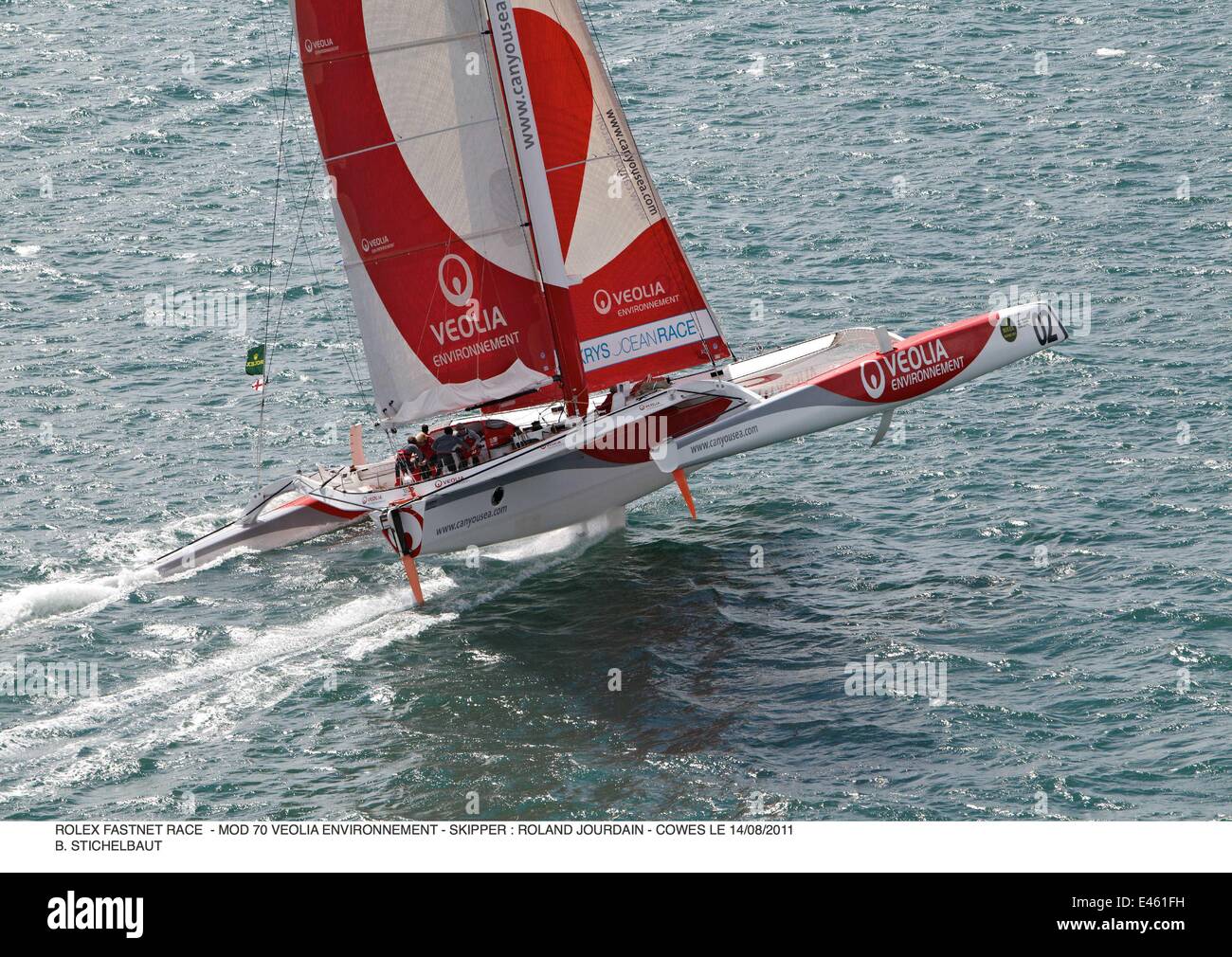 Trimaran veolia environnement Banque de photographies et d’images à ...