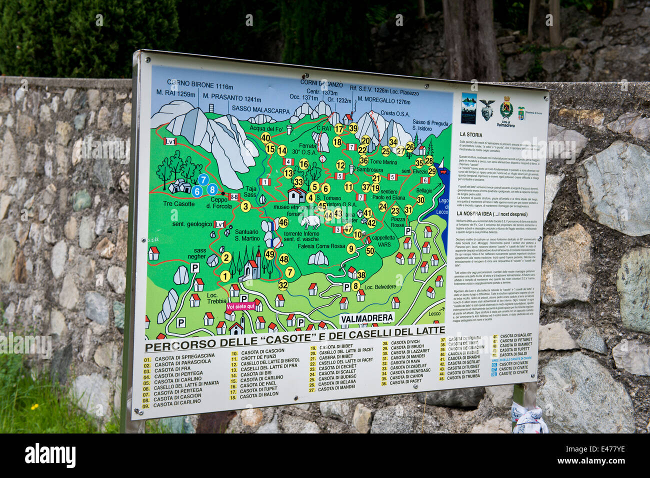 Mappa di lecco Banque de photographies et d’images à haute résolution ...