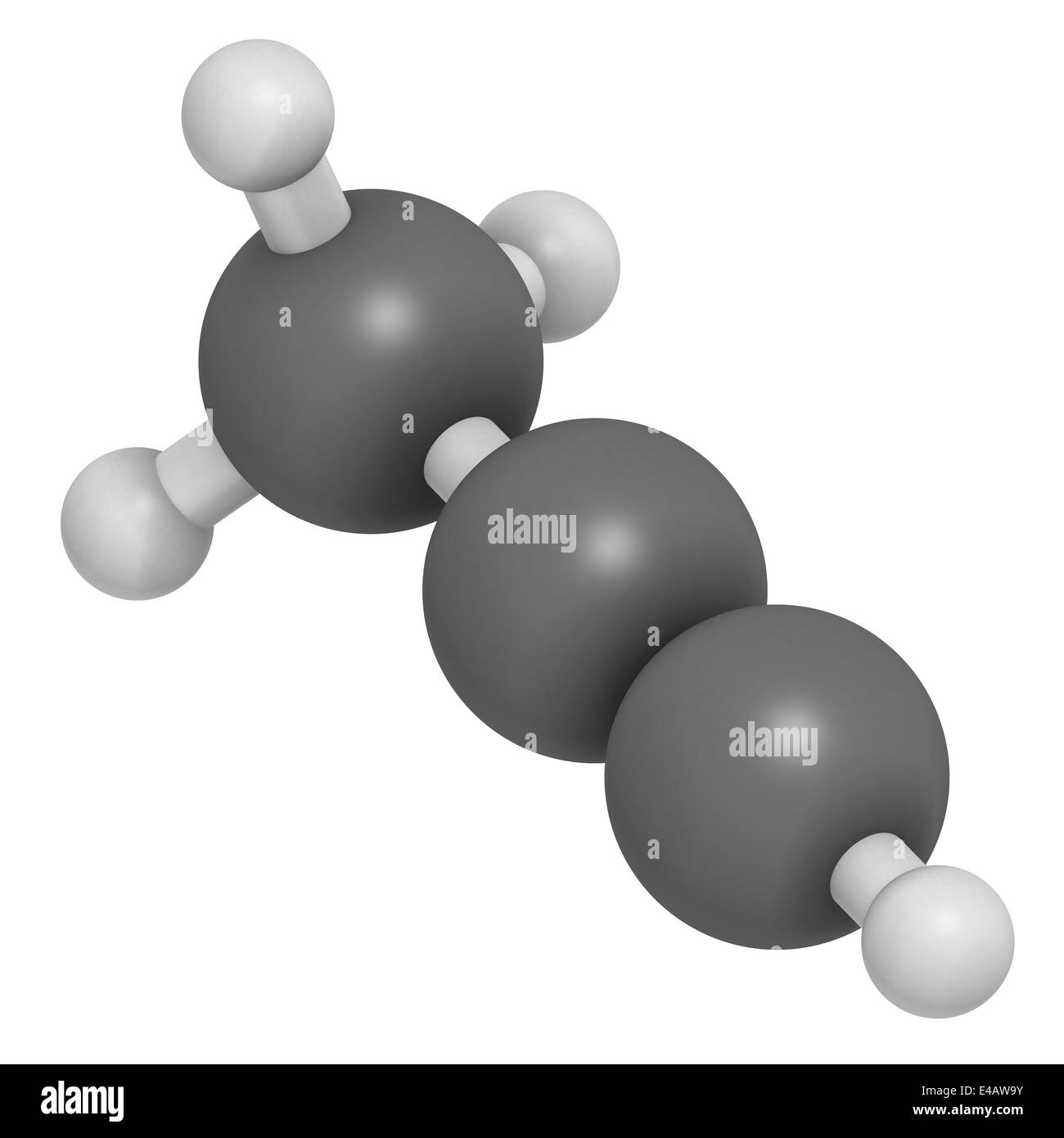 Acetylene molecule Banque d'images noir et blanc - Alamy