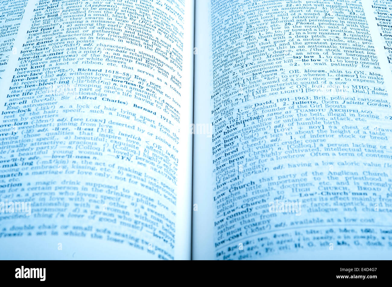 Page du dictionnaire Banque de photographies et d’images à haute ...