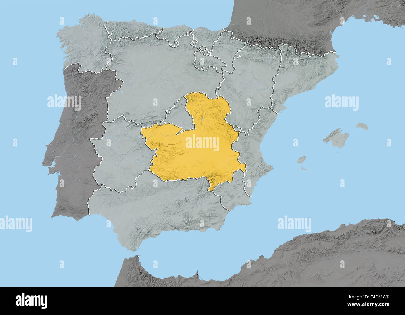 La mancha map Banque de photographies et d’images à haute résolution ...