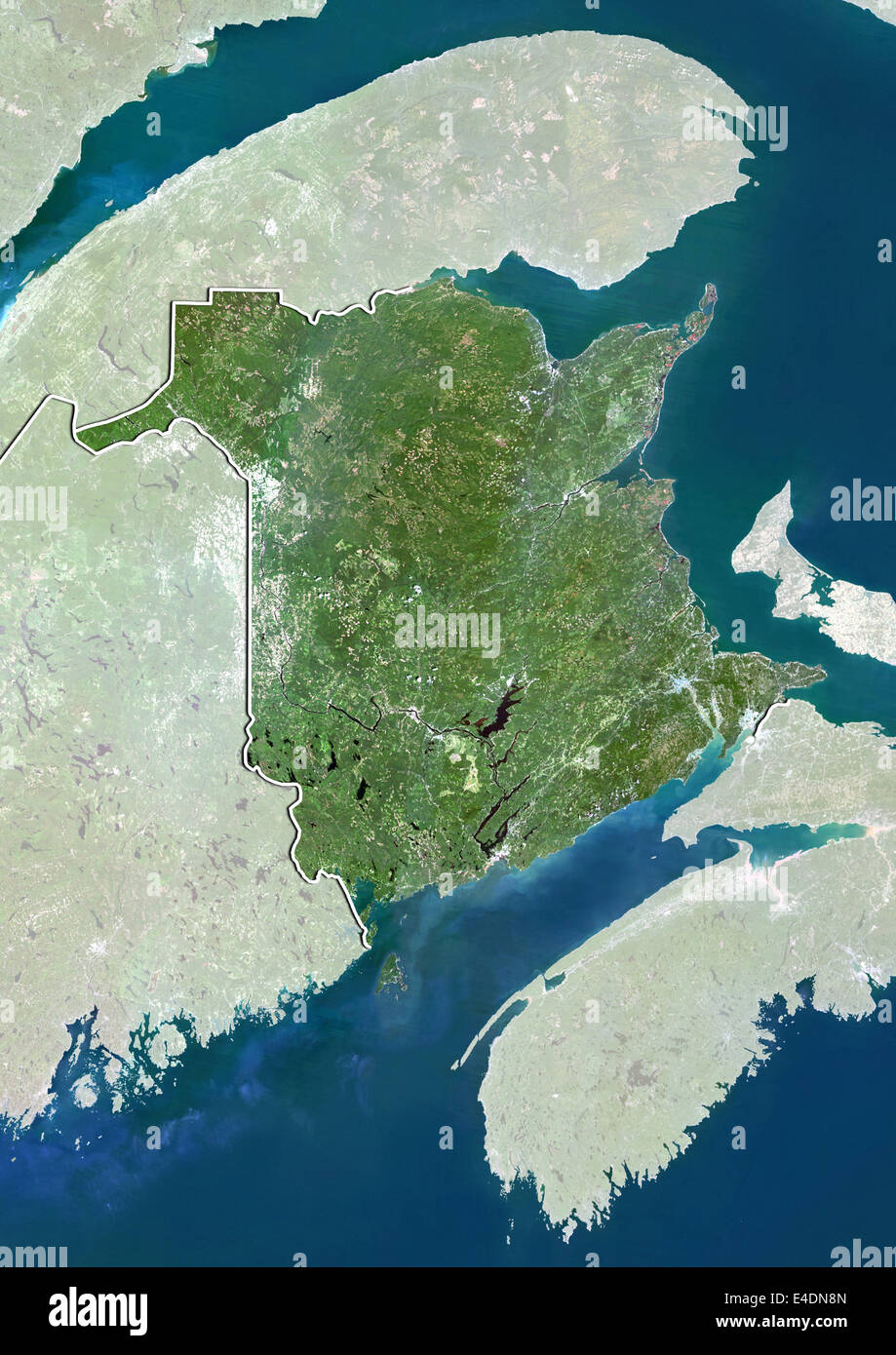 New brunswick province map Banque de photographies et d’images à haute ...