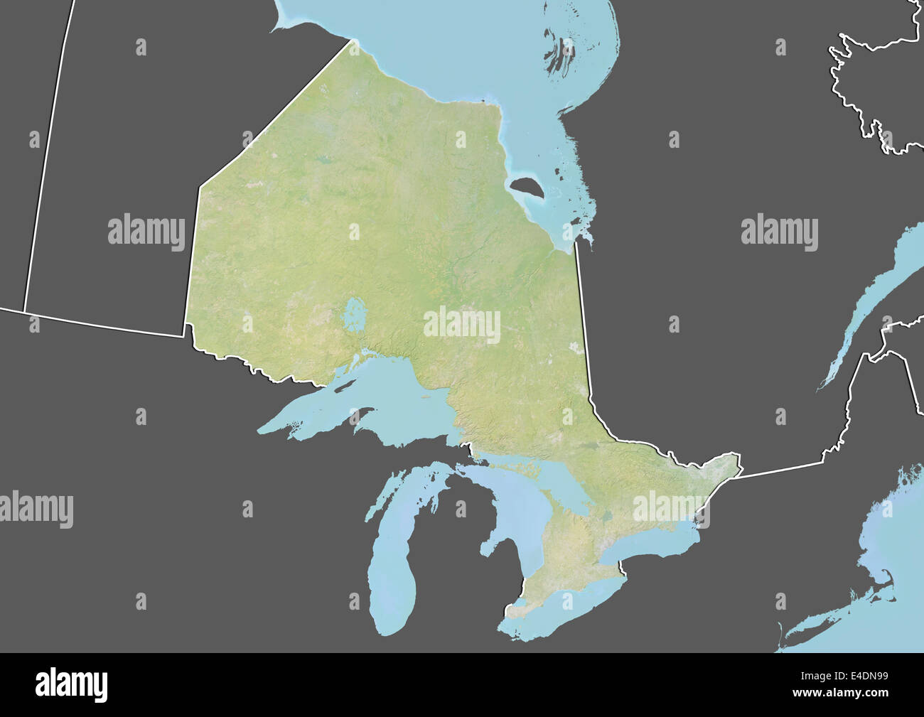 Ontario province map Banque de photographies et d’images à haute ...