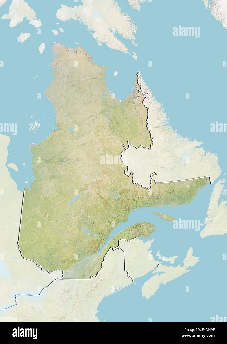 Quebec province map Banque de photographies et d’images à haute résolution - Alamy