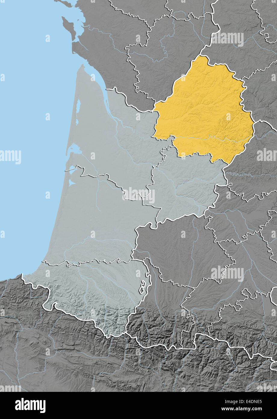 Dordogne map Banque de photographies et d’images à haute résolution - Alamy