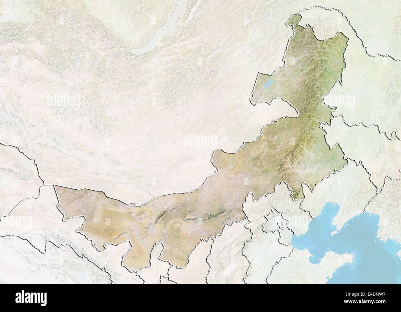 Mapas del desierto de gobi cartografía geografía gobi Banque de ...
