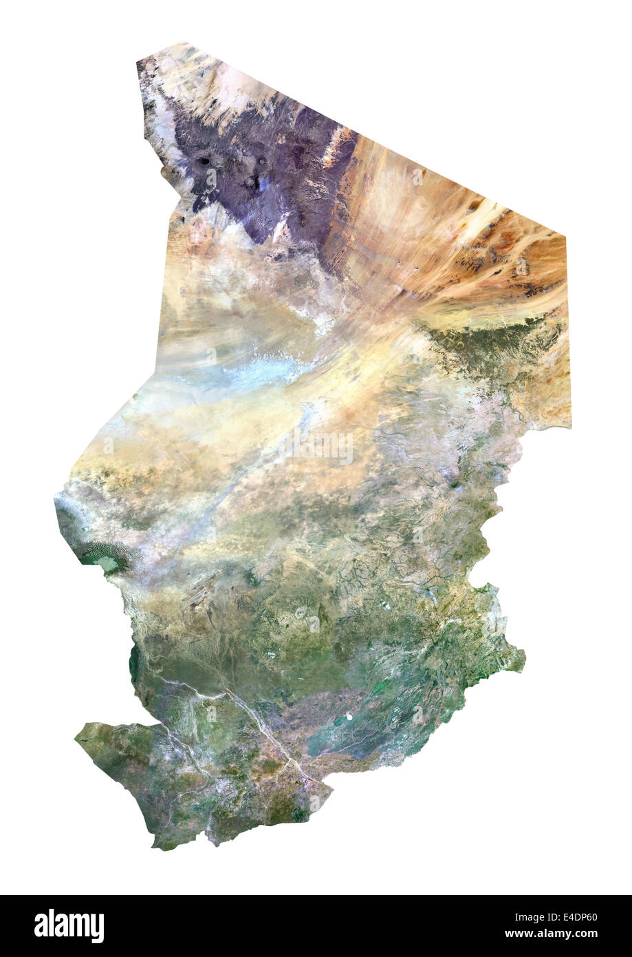 Carte en relief du tchad Banque de photographies et d’images à haute ...