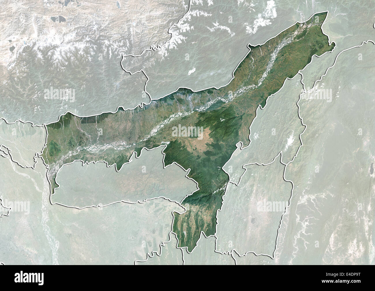 Assam india map Banque de photographies et d’images à haute résolution ...