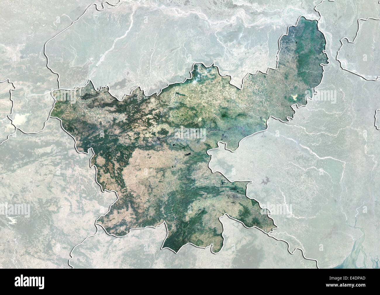 Jharkhand map Banque de photographies et d’images à haute résolution ...