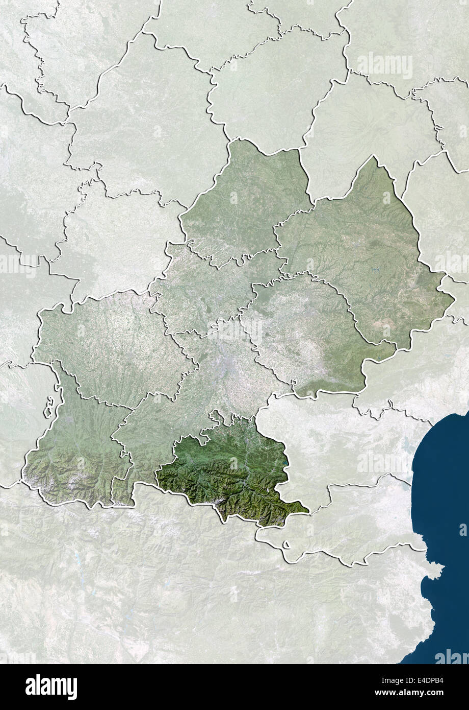 Ariege map Banque de photographies et d’images à haute résolution - Alamy