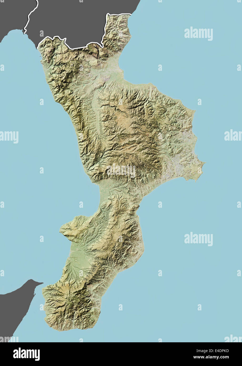 Mappa della regione di calabria Banque de photographies et d’images à ...