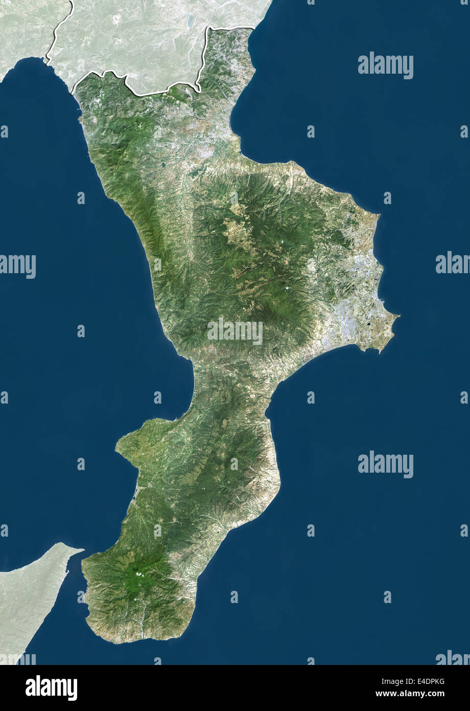 Map of calabria Banque de photographies et d’images à haute résolution ...