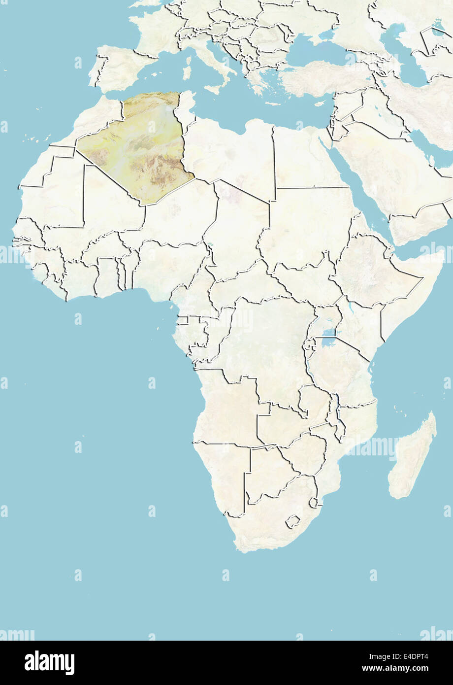 Carte topographie de algerie Banque de photographies et d’images à ...