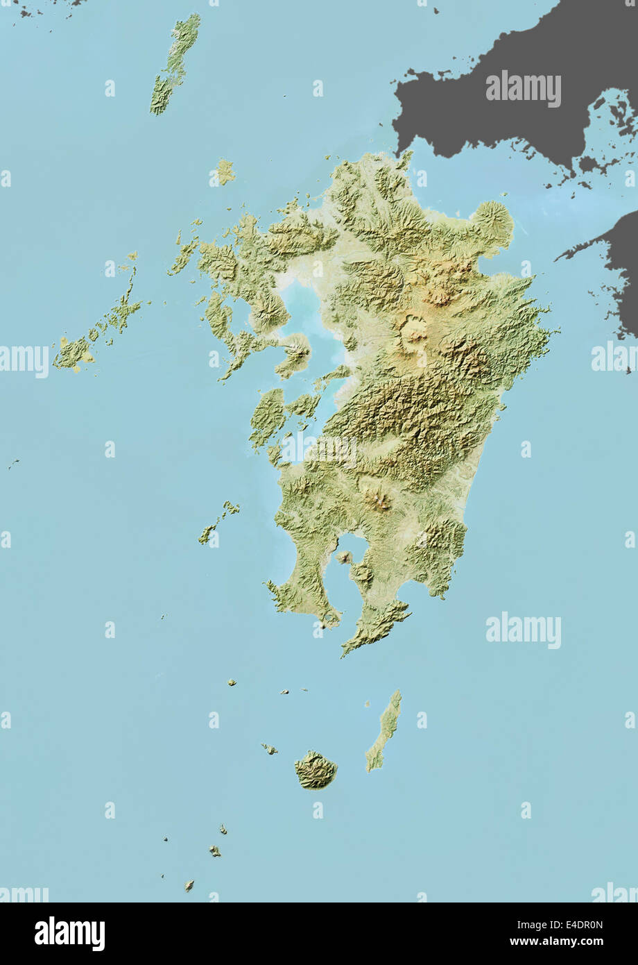 Japan map kyushu Banque de photographies et d’images à haute résolution ...