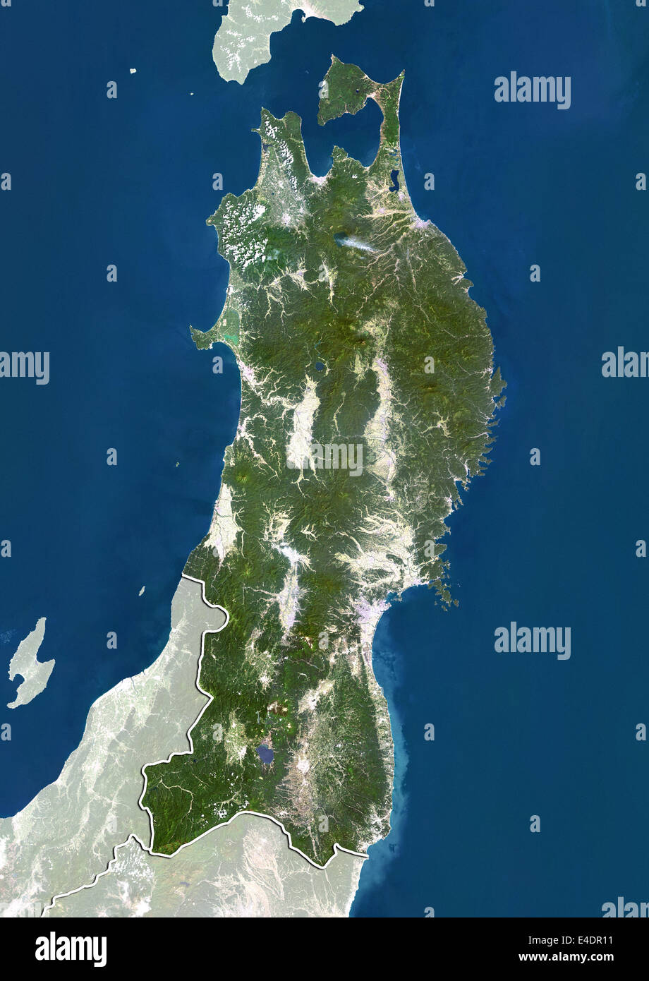 Tohoku map Banque de photographies et d’images à haute résolution - Alamy