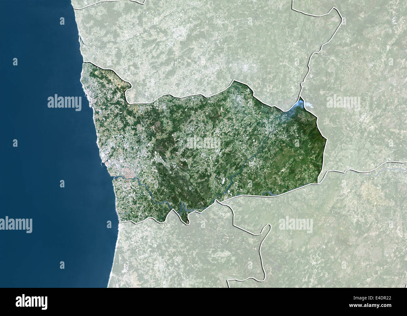 Porto district map Banque de photographies et d’images à haute ...