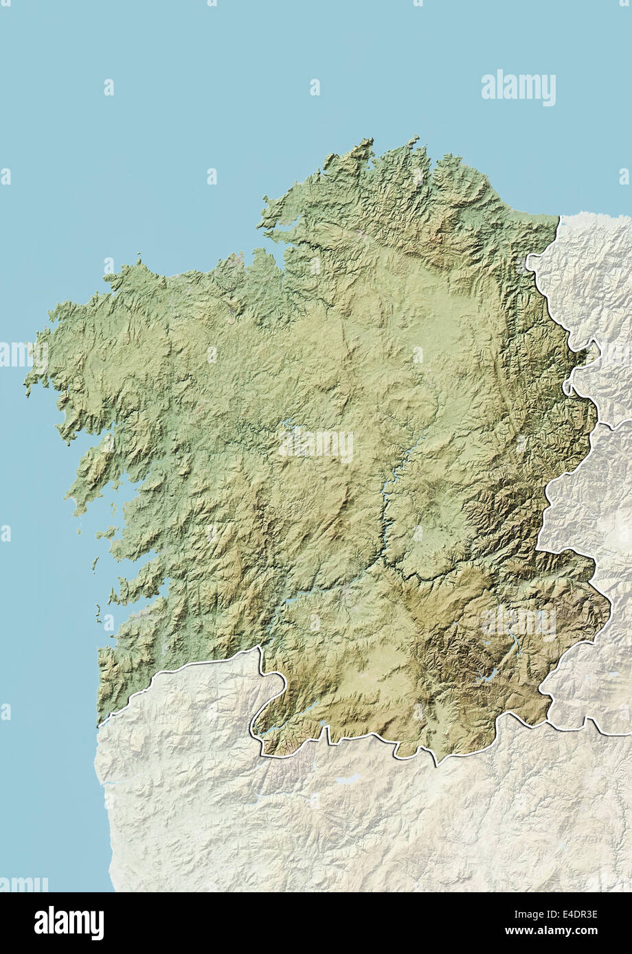 Carte de la galice Banque de photographies et d’images à haute ...