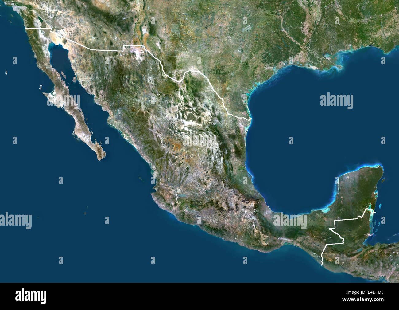 Mexico map illustration Banque de photographies et d’images à haute ...