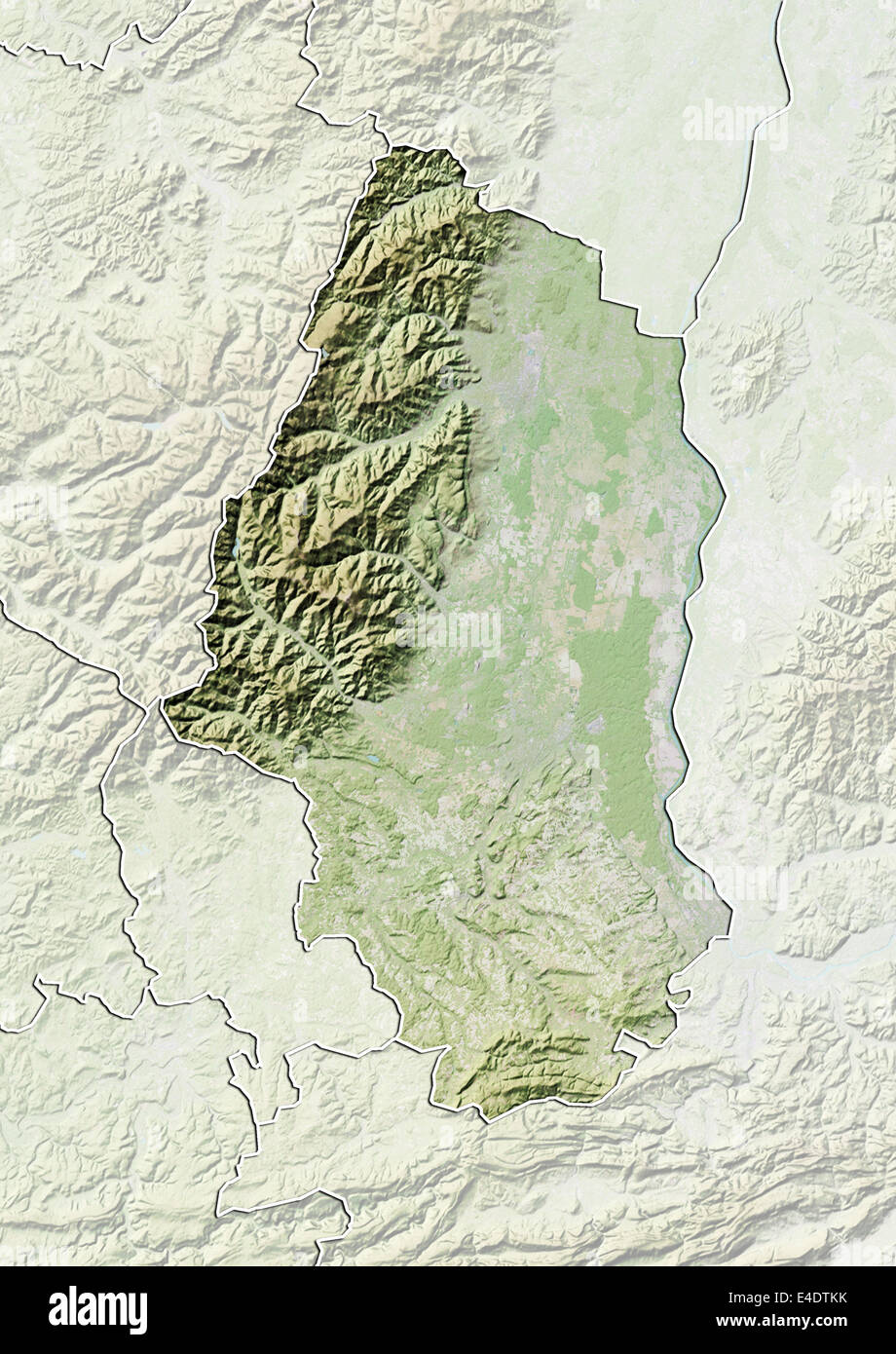 France, carte en relief Banque de photographies et d’images à haute ...