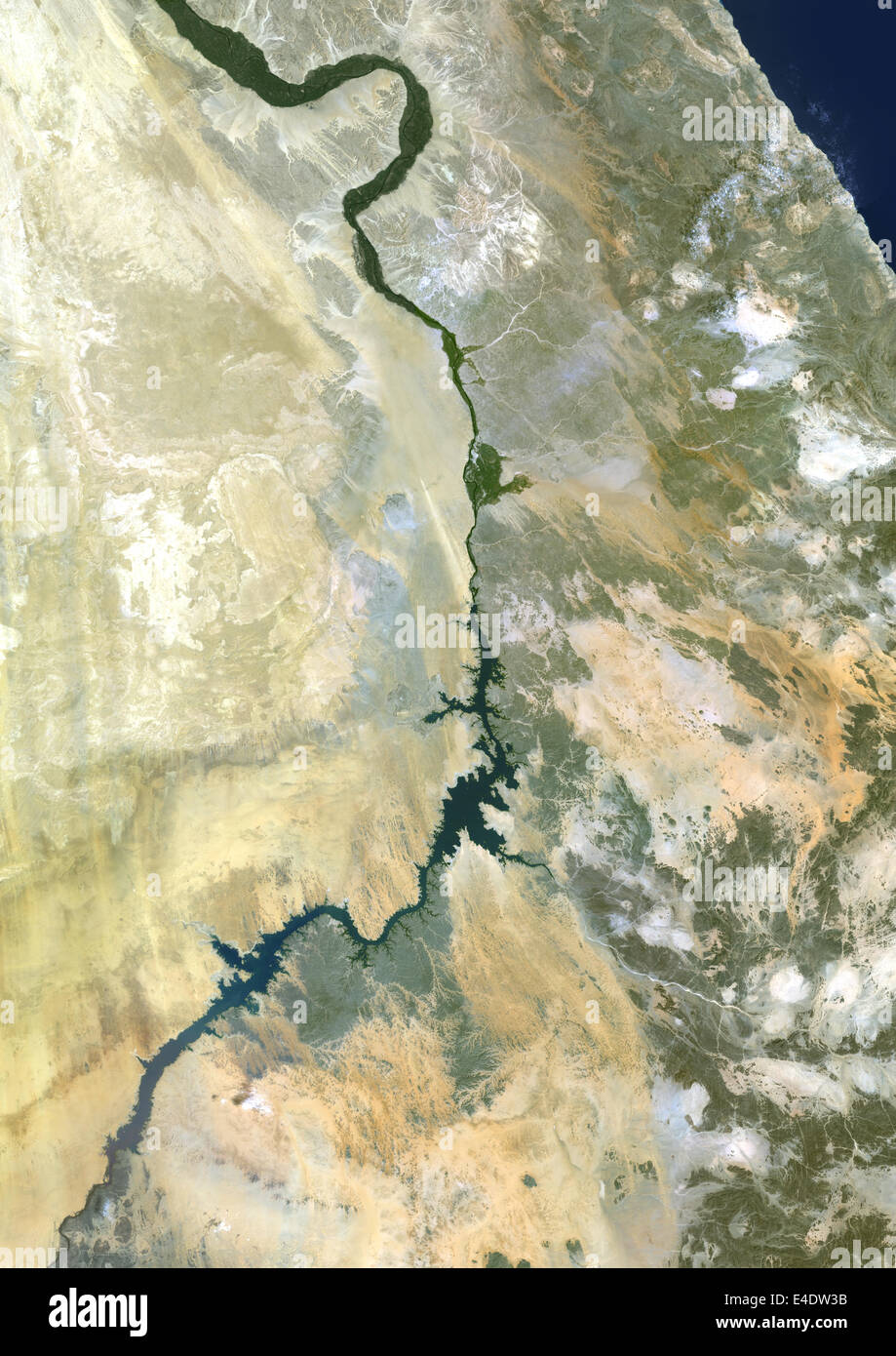 Carte du fleuve nil et lac Banque de photographies et d’images à haute ...