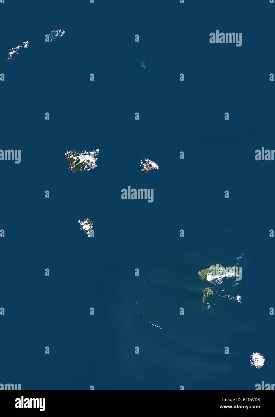 Satellite view marquesas islands Banque de photographies et d’images à ...