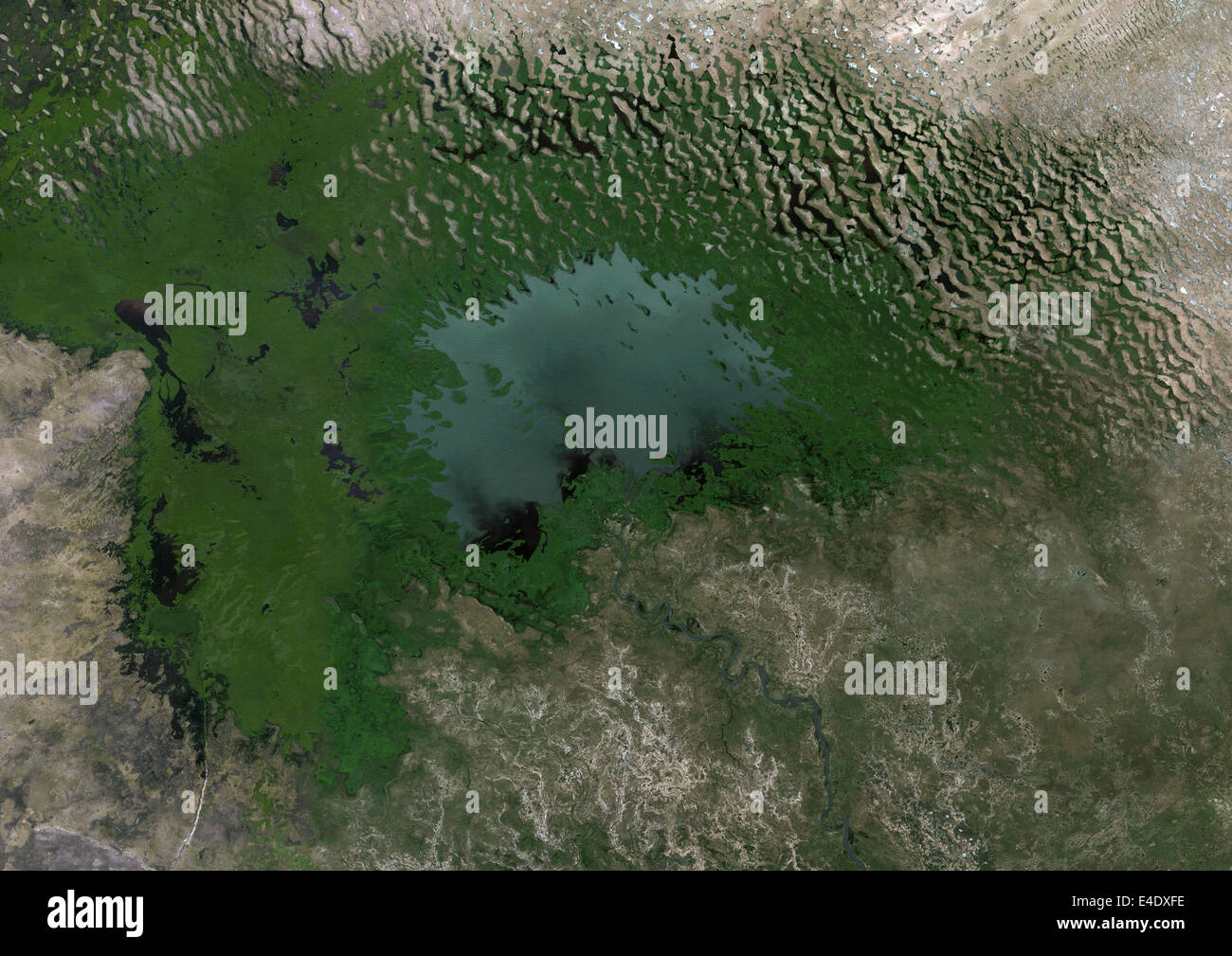 Lake chad satellite image Banque de photographies et d’images à haute ...