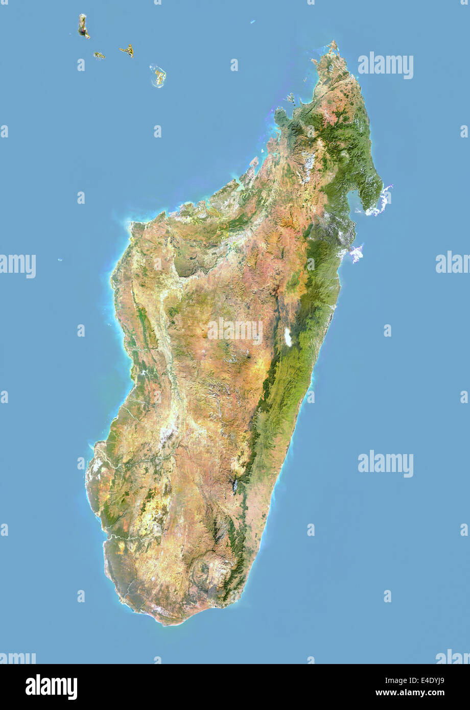 Carte physique madagascar Banque de photographies et d’images à haute ...