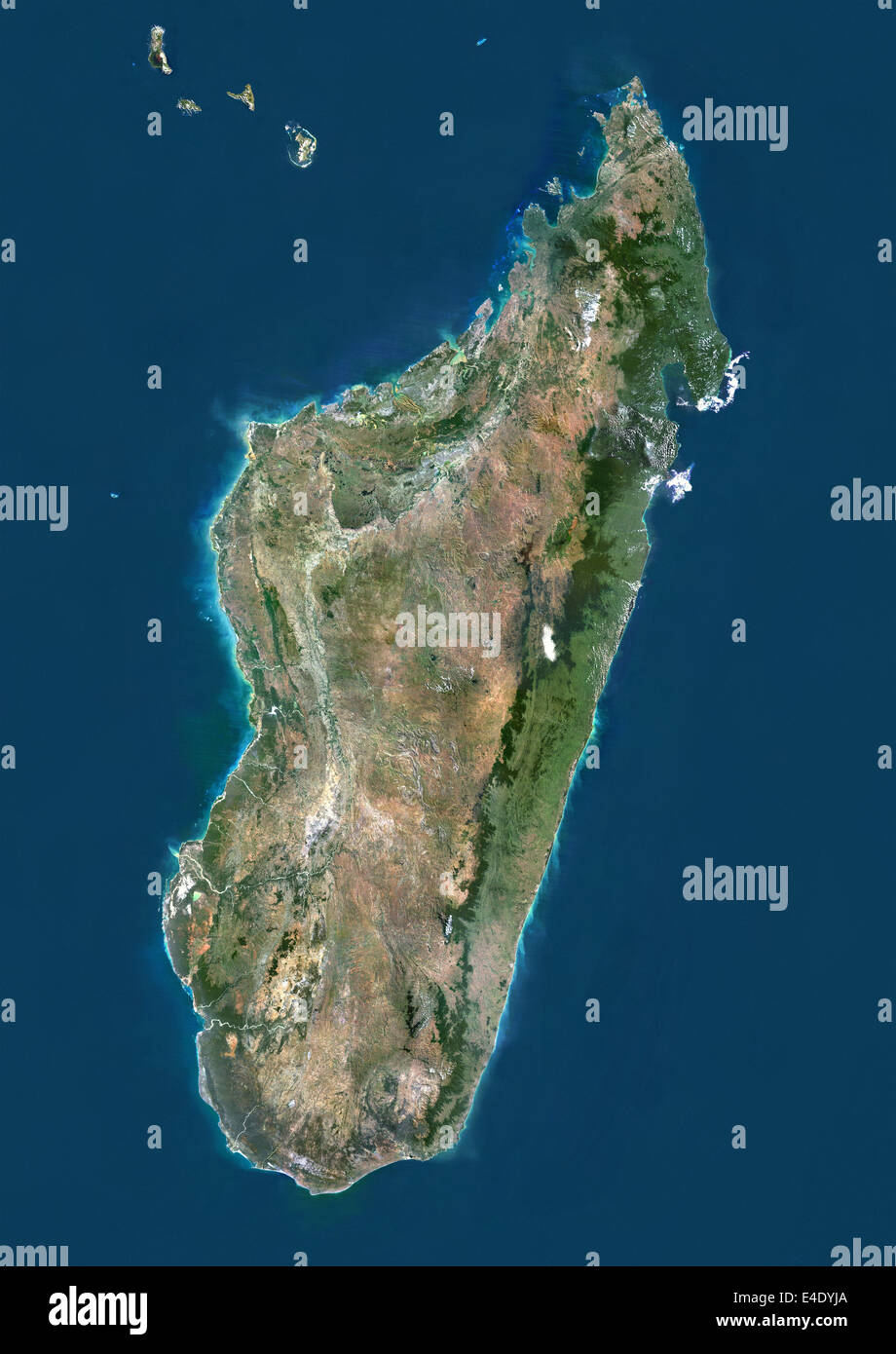 Madagascar aerial view map Banque de photographies et d’images à haute ...