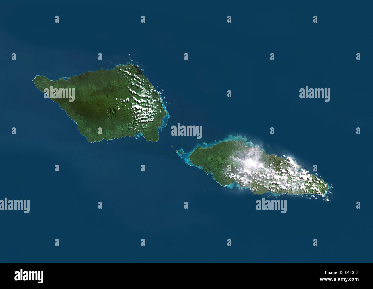 Aerial view of samoa Banque de photographies et d’images à haute ...