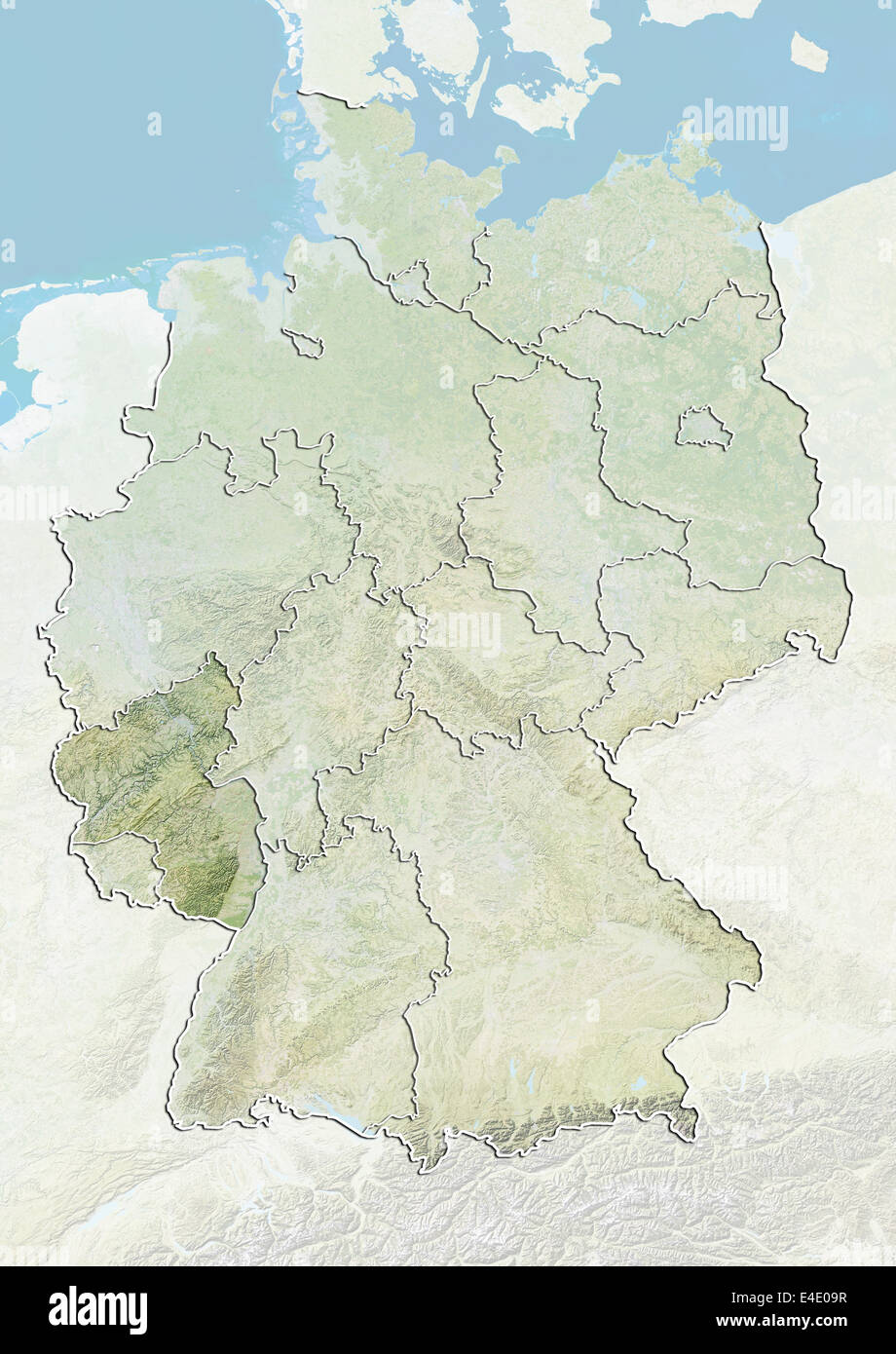 Map germany rheinland pfalz Banque de photographies et d’images à haute ...