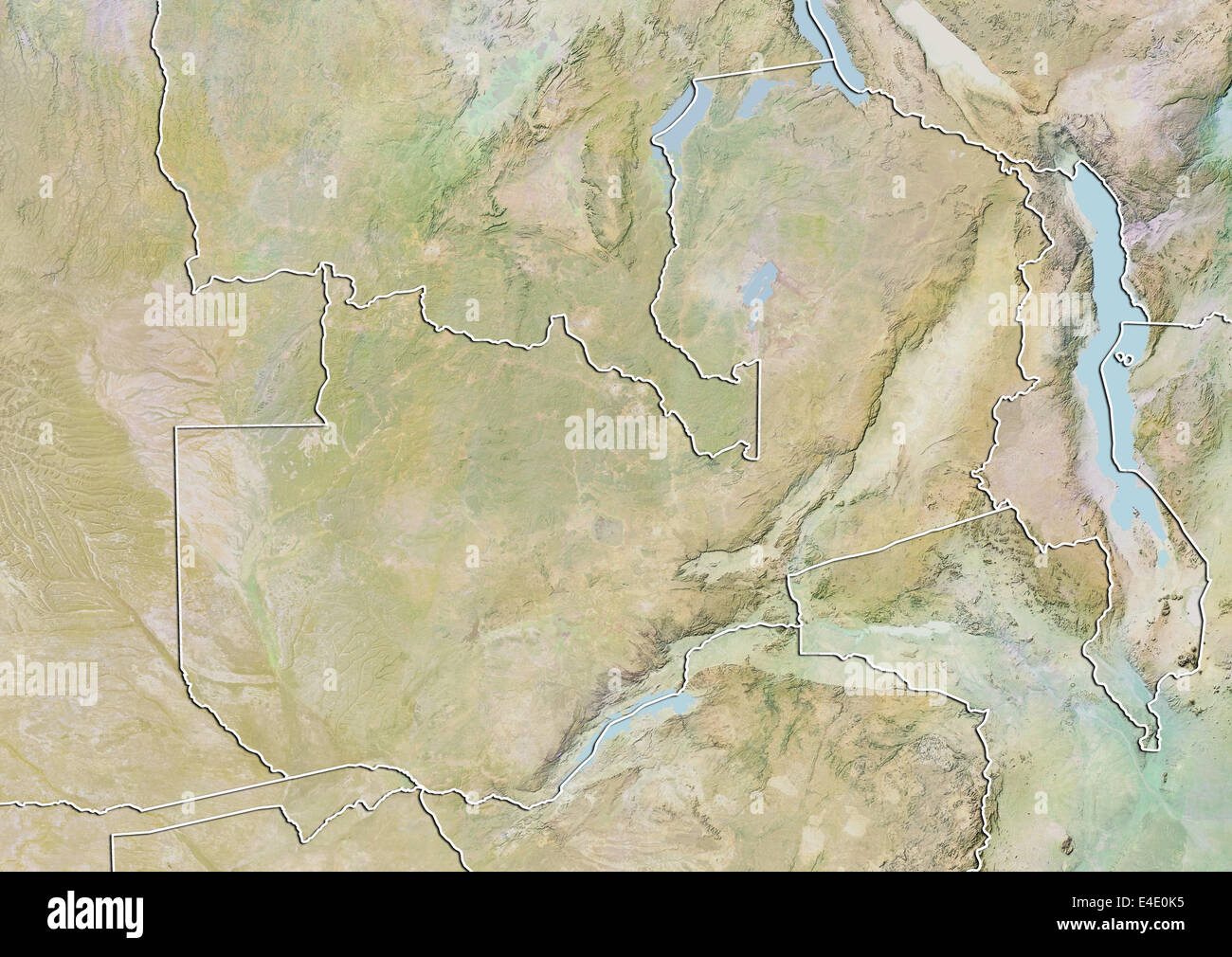 Carte de la zambie Banque de photographies et d’images à haute ...