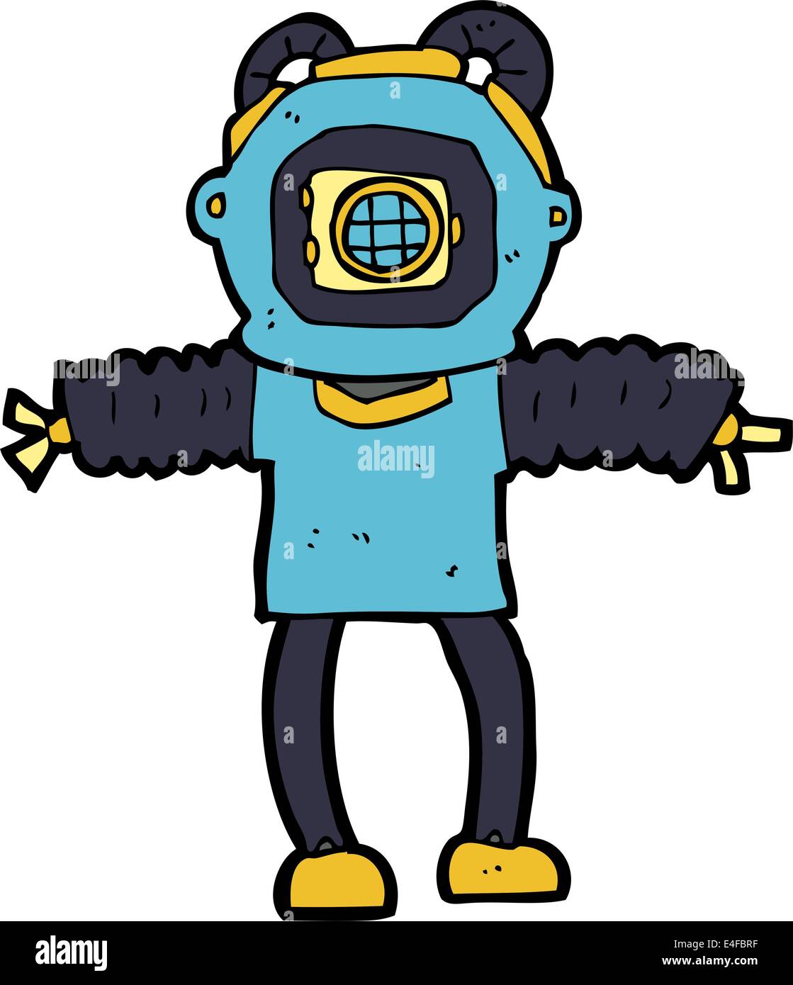 Cartoon deep sea diver illustration Banque d'images vectorielles - Page ...