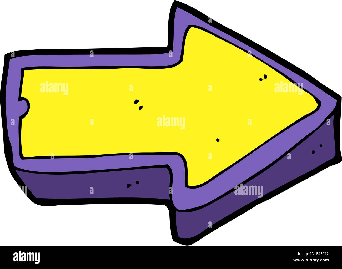 Symbole de flèche cartoon Image Vectorielle Stock - Alamy