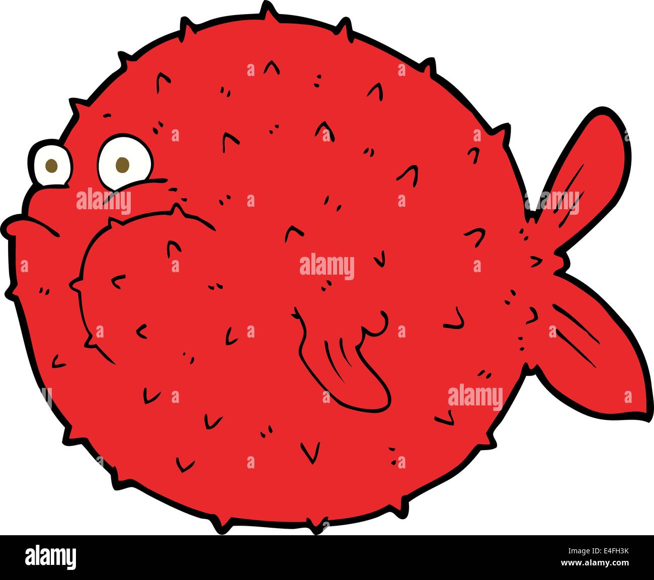 Cartoon puffer fish Banque d'images vectorielles - Alamy