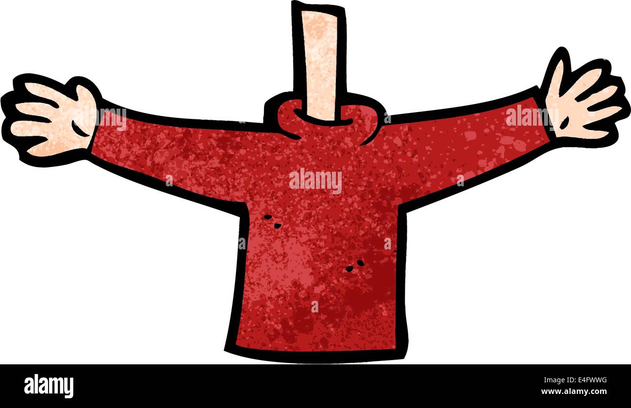 Corps cartoon en agitant les bras (mix and match caricatures ou ajoutez ...