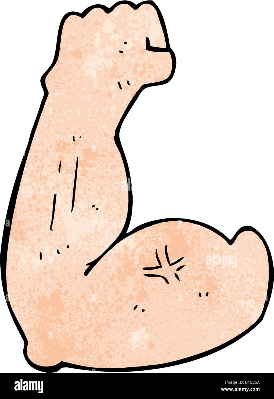 Flexing biceps cartoon Image Vectorielle Stock - Alamy