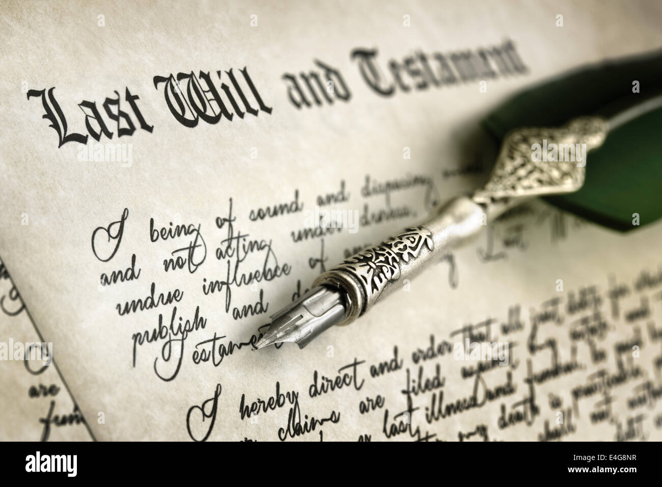 Handwriting and signature Banque de photographies et d’images à haute ...