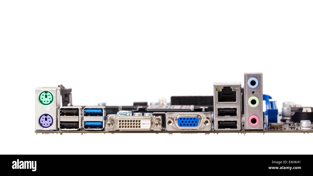Connecteur de carte mère de l'ordinateur, l'arrière port de l ...