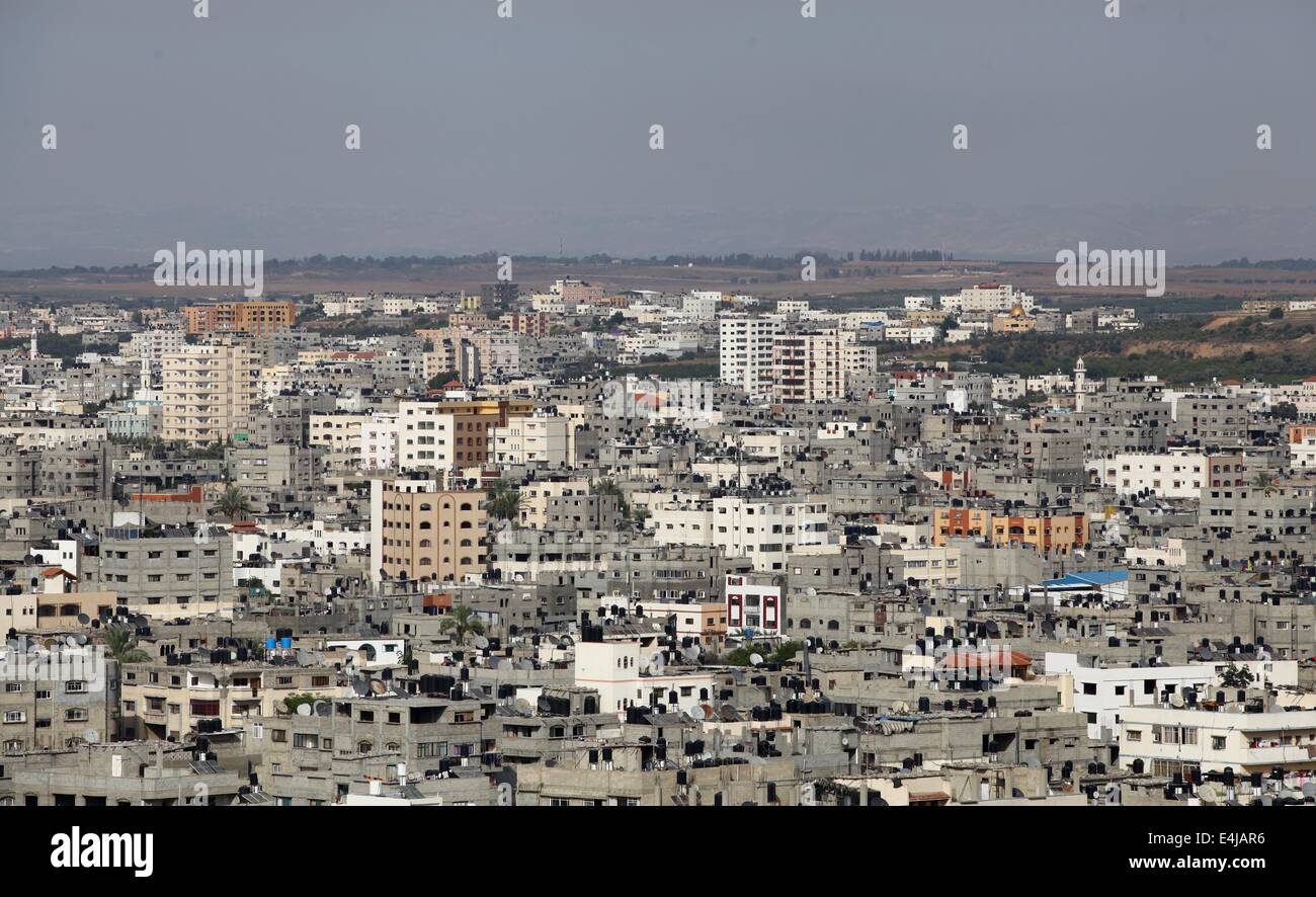 La ville de Gaza, bande de Gaza, territoire palestinien. 12 juillet ...