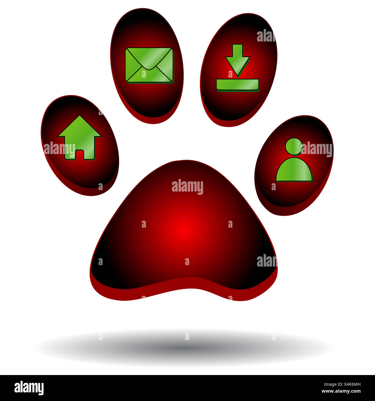 Patte rouge Banque de photographies et d’images à haute résolution - Alamy