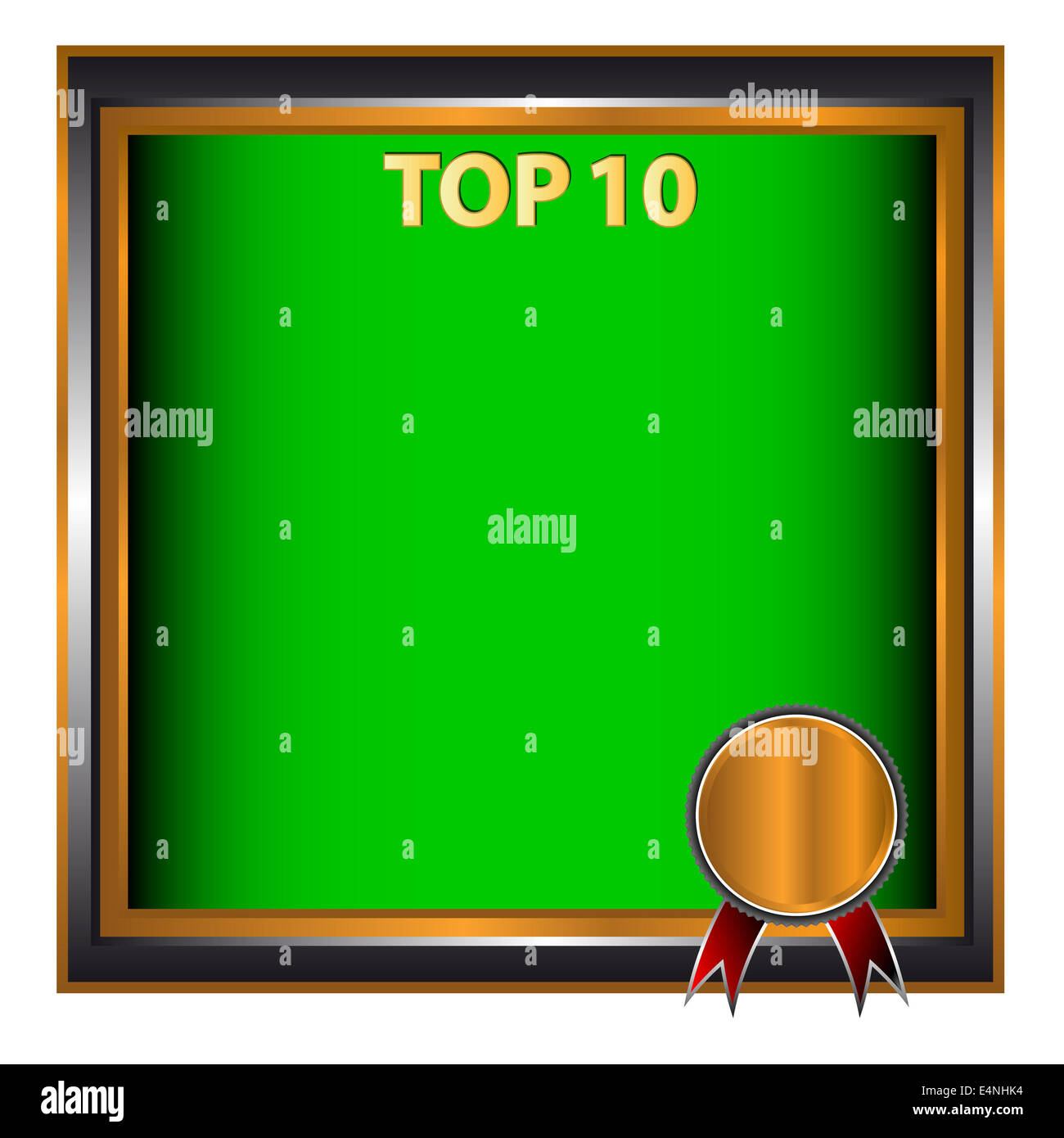 Symbole du Top 10 Photo Stock - Alamy