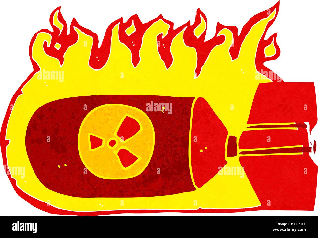 Cartoon nuclear bomb Banque d'images vectorielles - Alamy