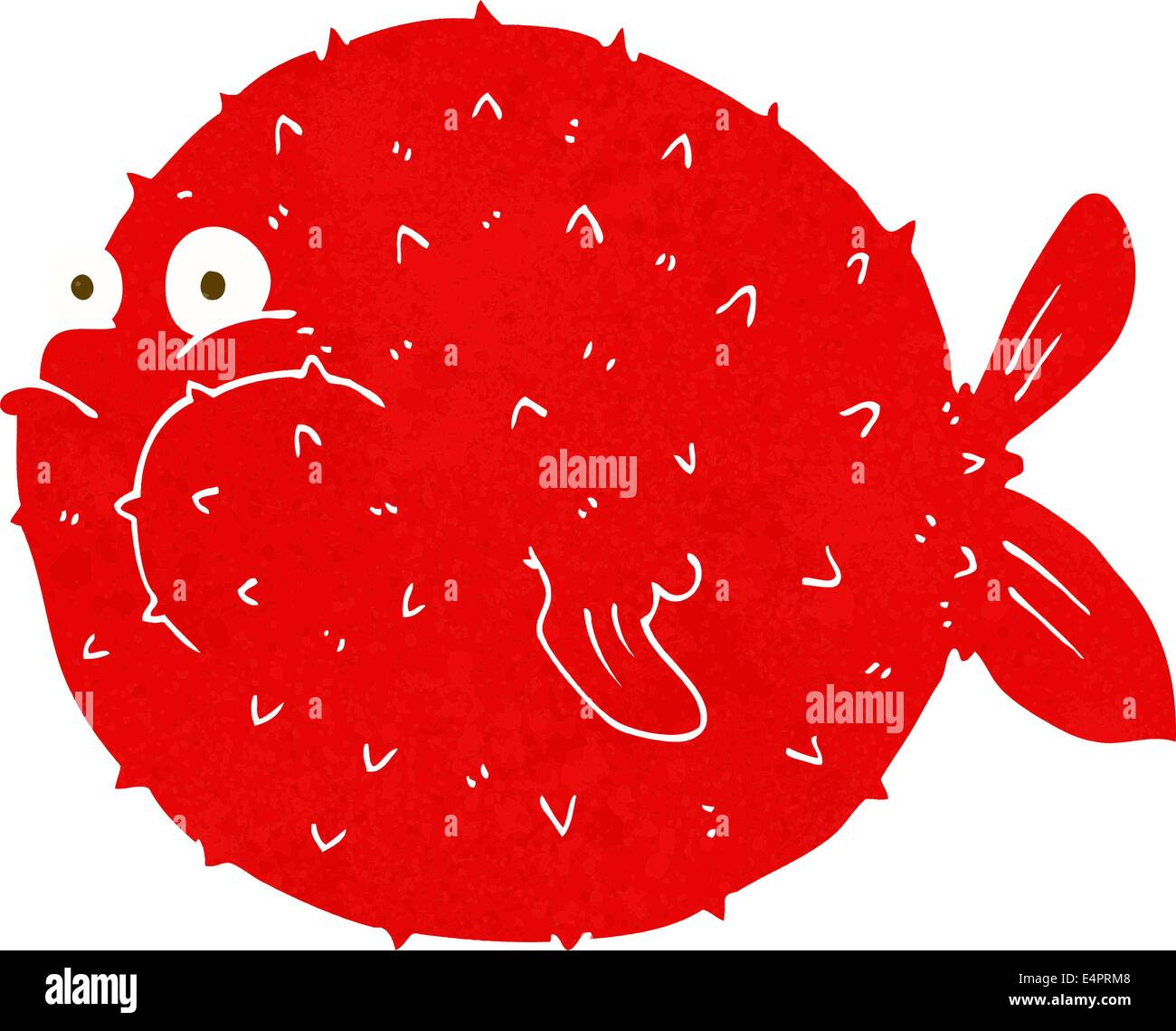 Cartoon puffer fish Banque d'images vectorielles - Alamy