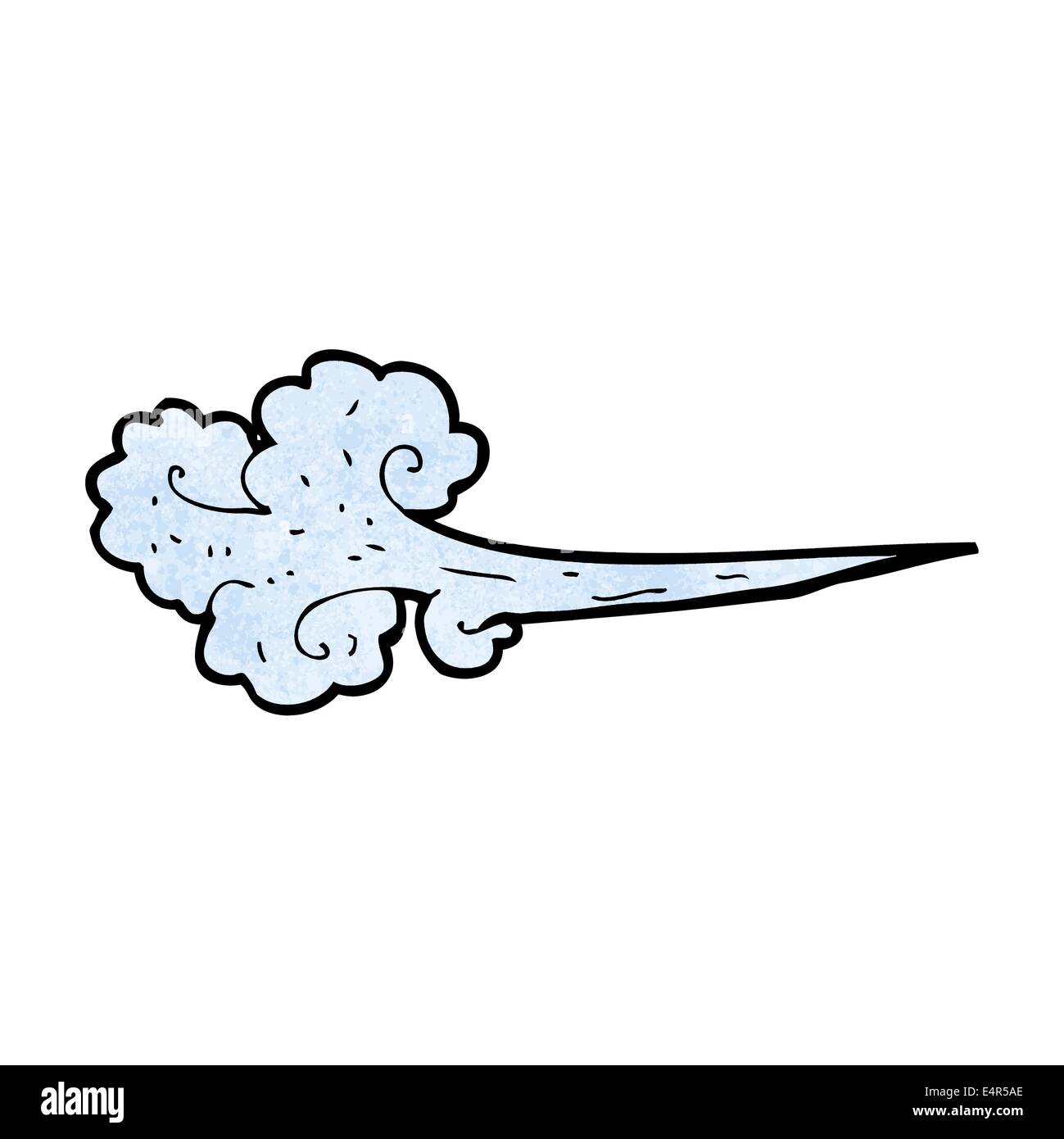 Cartoon rafale de vent Image Vectorielle Stock - Alamy