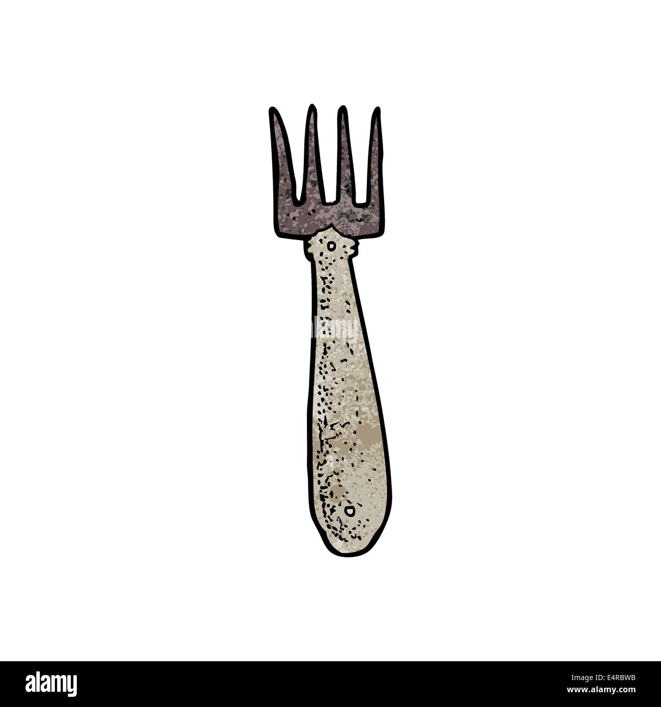 fourche de dessin animé Image Vectorielle Stock - Alamy