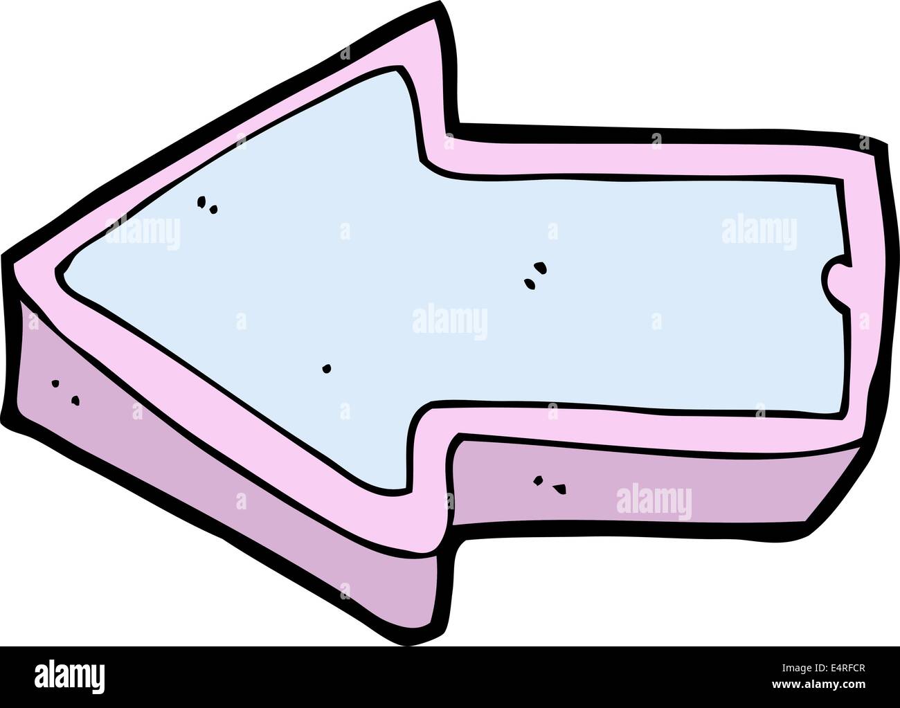 Symbole de flèche cartoon Image Vectorielle Stock - Alamy